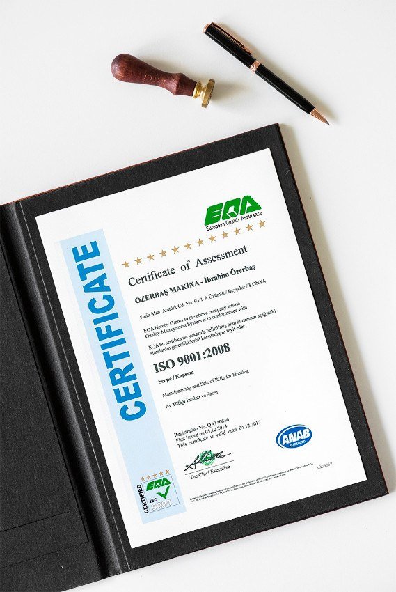 QUALITY CERTIFICATES