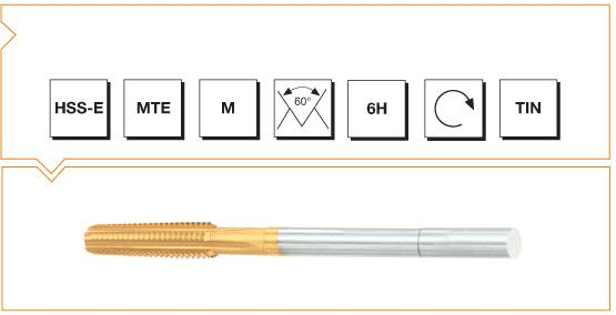 MTE HSS - E MTE Normu Somun Kılavuzu Metrik Normal Vidalı